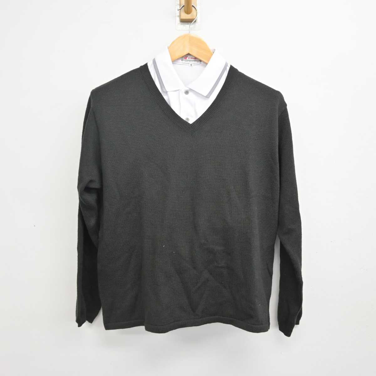 【中古】広島県 広島城北中学校・高等学校 男子制服 2点 ニット・シャツ Sf080461 中古制服通販パレイド