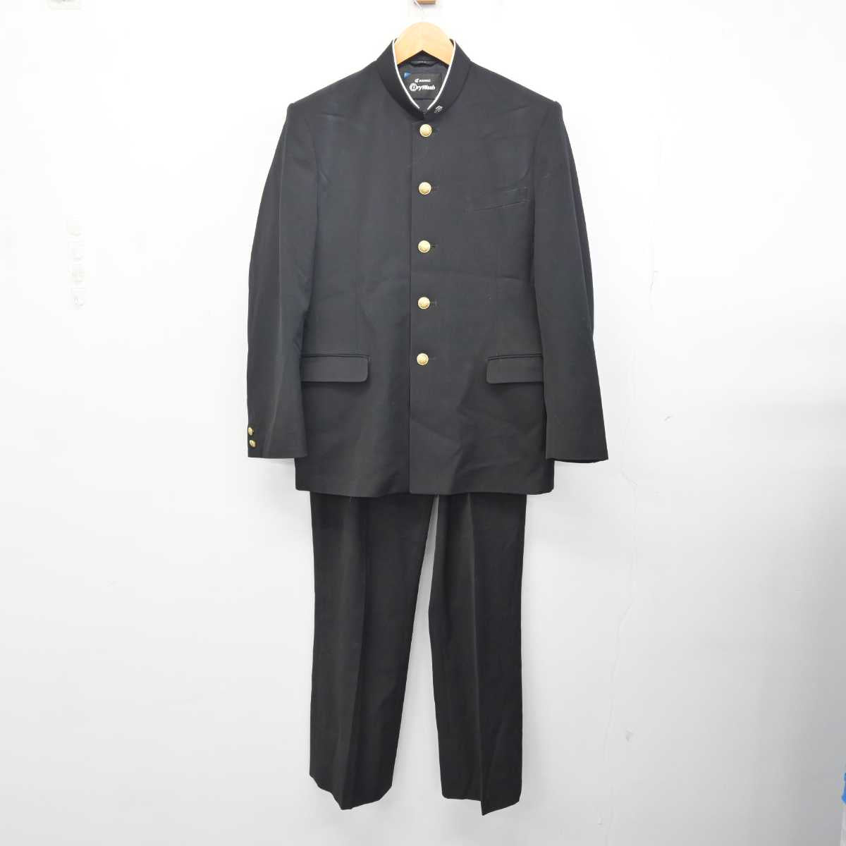 【中古】愛媛県 松山東高等学校 男子制服 3点 学ラン・ズボン Sf080710 中古制服通販パレイド