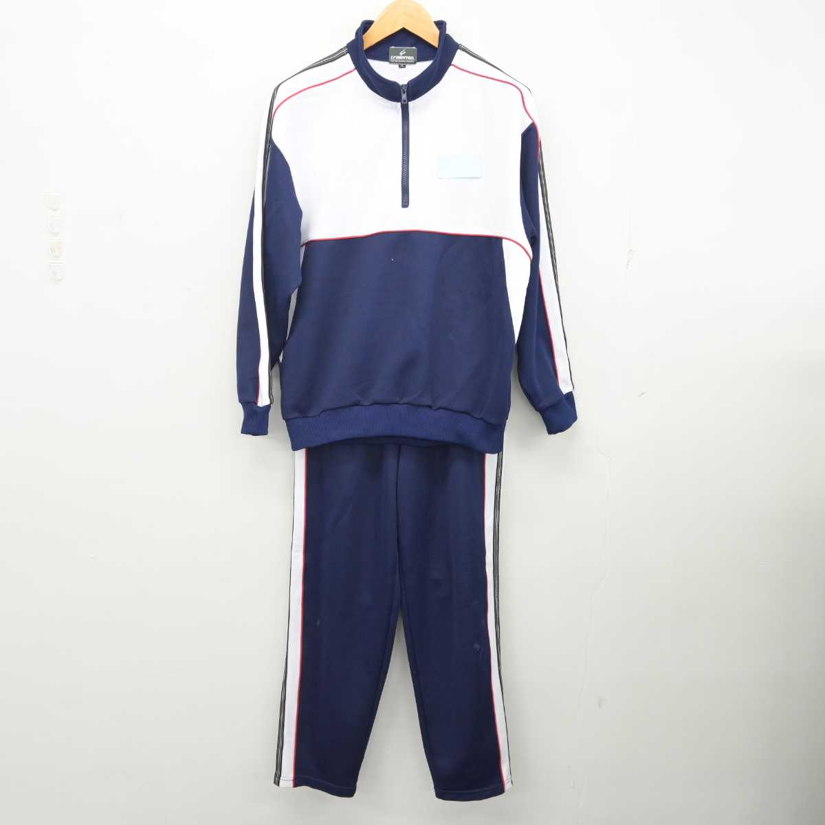 【中古】香川県 丸亀城西高等学校 男子制服 2点 ジャージ 上・ジャージ 下 Sf080774 中古制服通販パレイド
