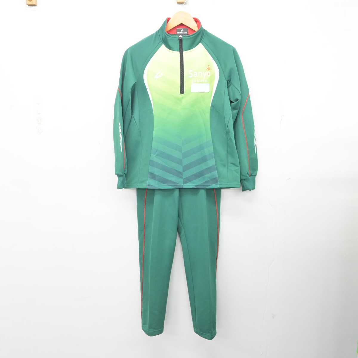 【中古】岡山県 山陽学園中学校・高等学校 女子制服 2点 ジャージ 上・ジャージ 下 Sf080871 中古制服通販パレイド
