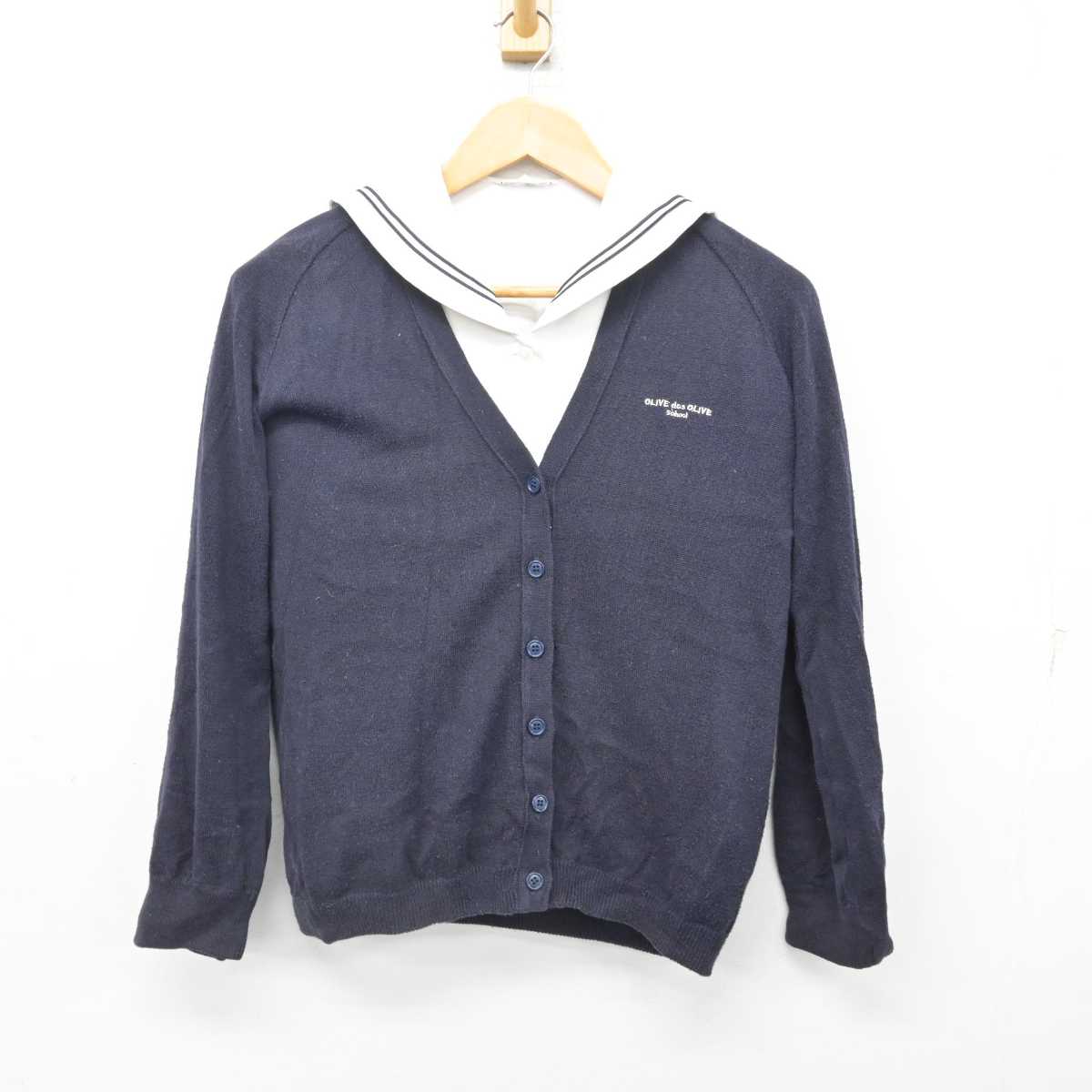 【中古】埼玉県 秋草学園高等学校 女子制服 2点 ニット・ブラウス Sf080897 中古制服通販パレイド