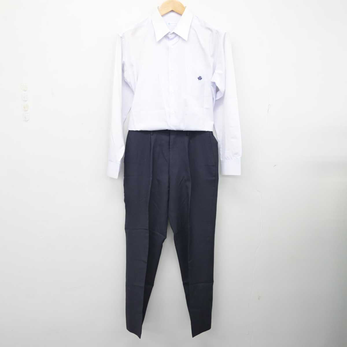 【中古】兵庫県 姫路飾西高等学校 男子制服 2点 シャツ・ズボン Sf082049 中古制服通販パレイド