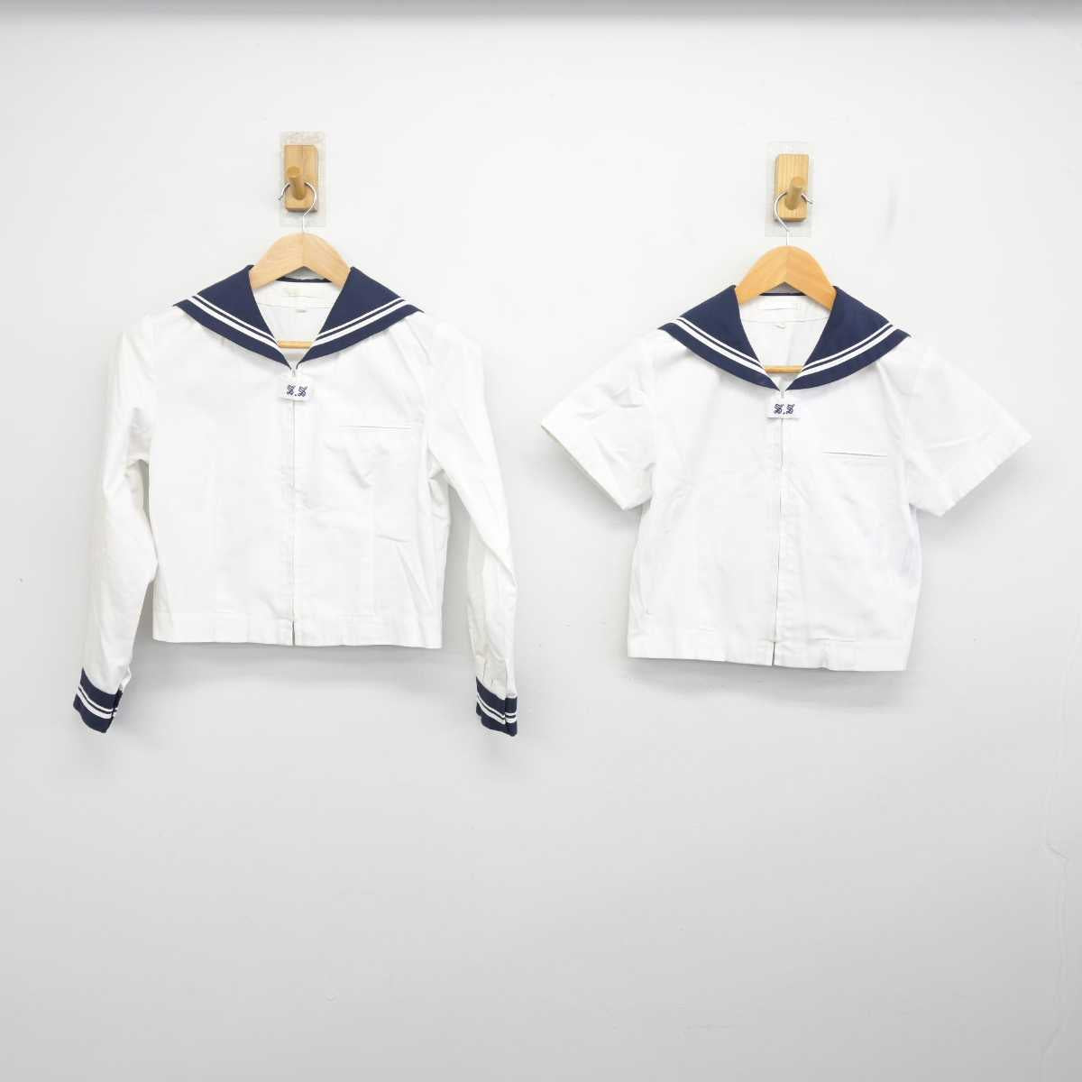 【中古】千葉県 昭和学院秀英中学校 女子制服 2点 セーラー服 Sf082562 中古制服通販パレイド
