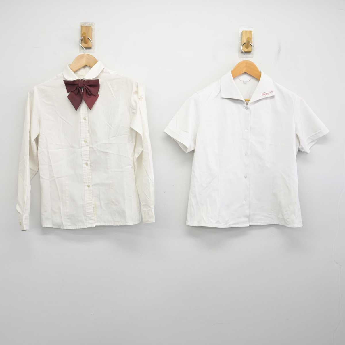 【中古】佐賀県 佐賀女子短期大学付属佐賀女子高等学校 女子制服 3点 シャツ・シャツ Sf082605 中古制服通販パレイド