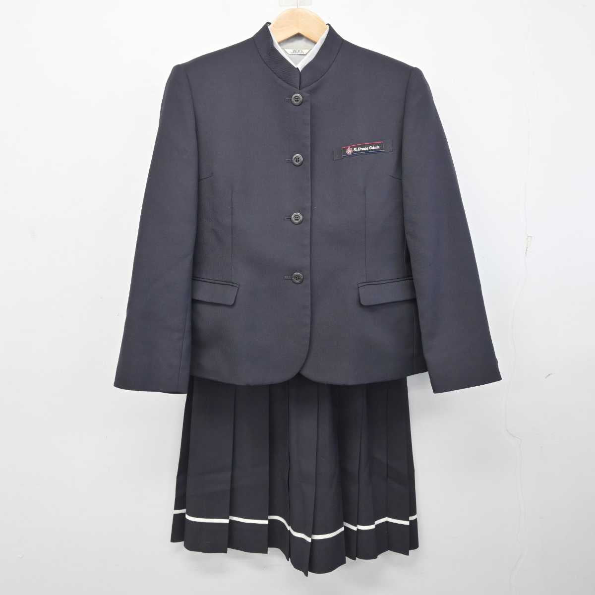 【中古】青森県 八戸聖ウルスラ学院高等学校 女子制服 6点 ブレザー・ベスト・シャツ・スカート Sf083305 中古制服通販パレイド