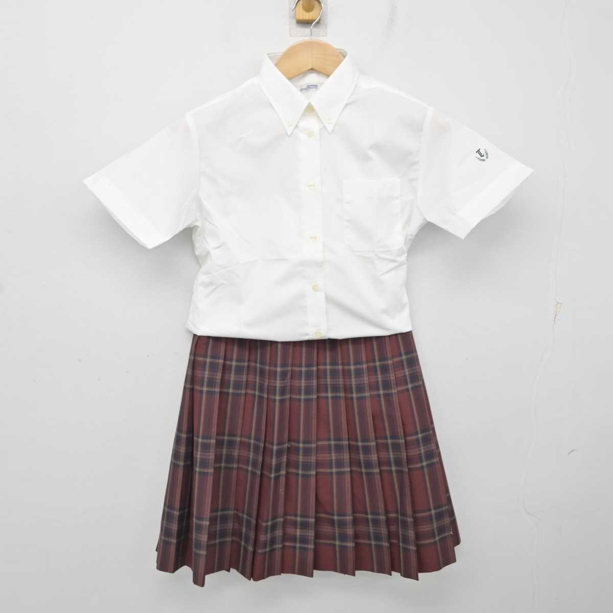 【中古】東京都 帝京大学系属帝京高等学校 女子制服 2点 シャツ・スカート Sf084339 中古制服通販パレイド