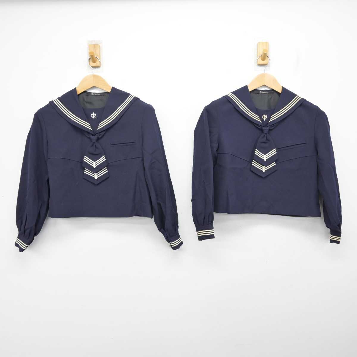 【中古】神奈川県 湘南白百合学園高等学校 女子制服 4点 セーラー服・セーラー服 Sf084411 中古制服通販パレイド