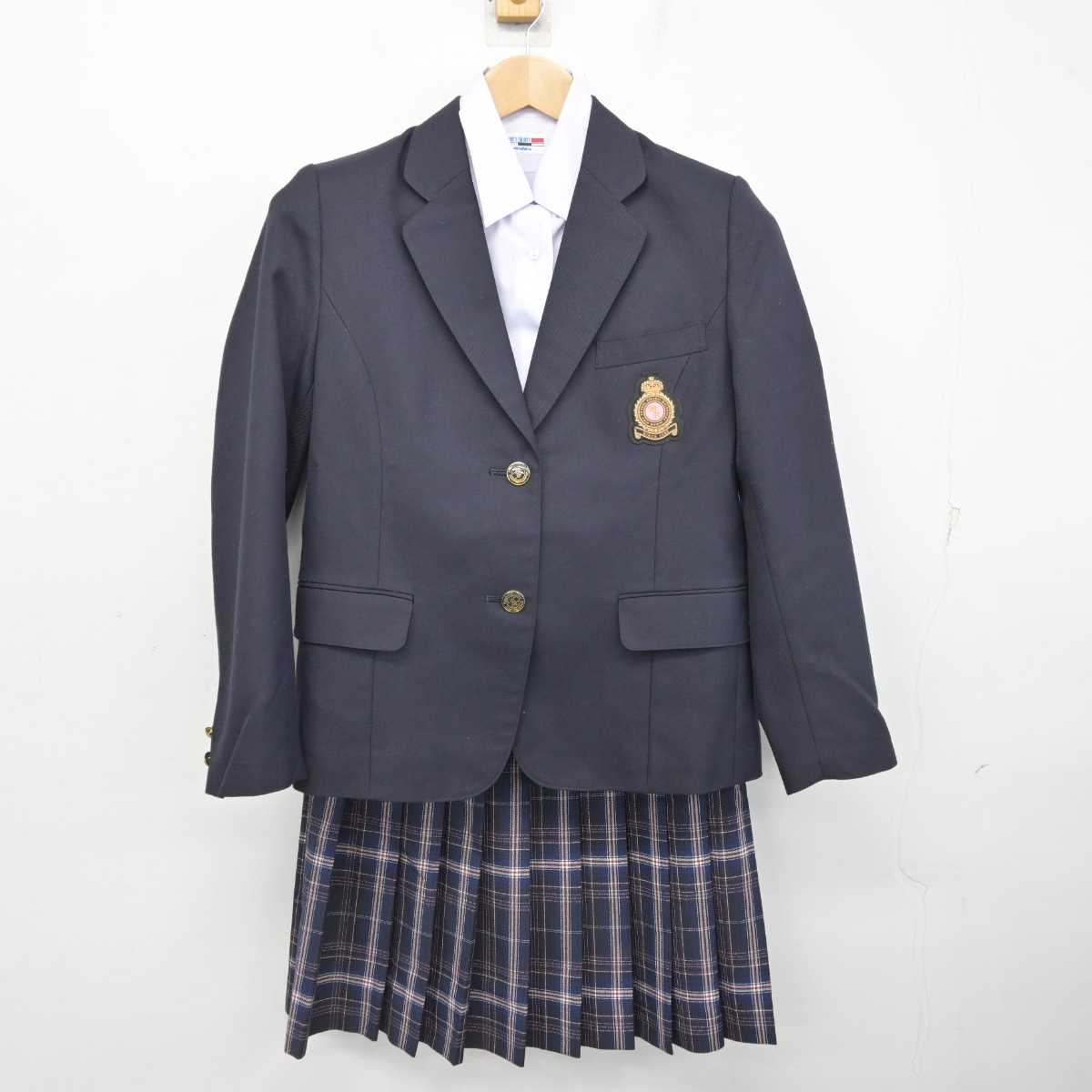 【中古】埼玉県 東松山市立北中学校 女子制服 3点 ブレザー・シャツ・スカート Sf084970 中古制服通販パレイド