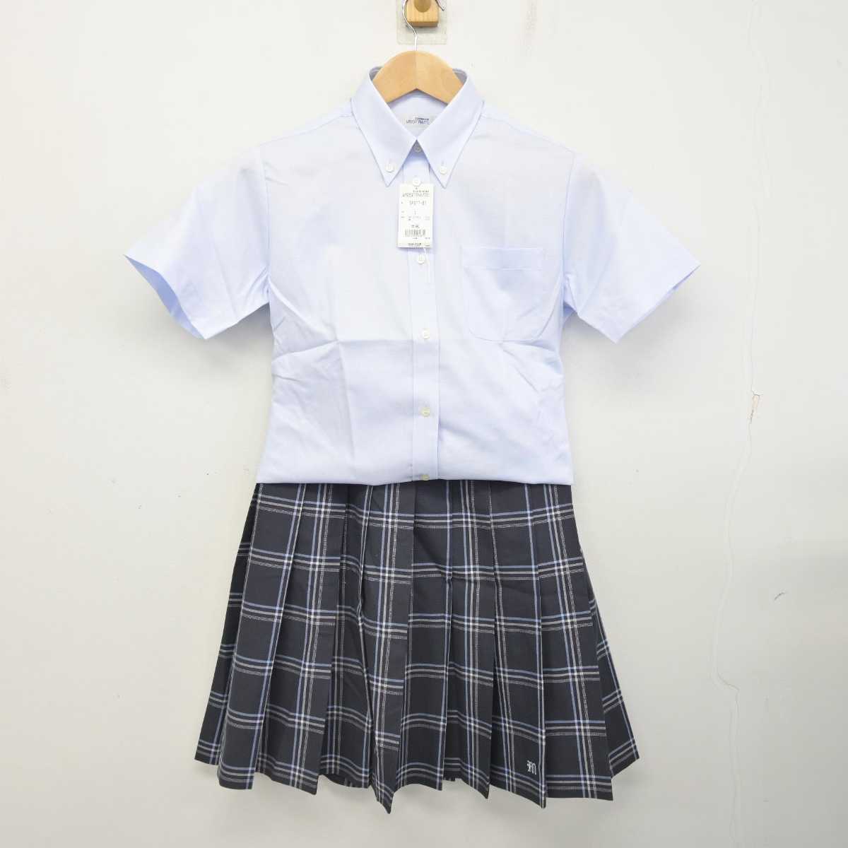 【中古】大阪府 茨田高等学校 女子制服 2点 シャツ・スカート Sf085038 中古制服通販パレイド