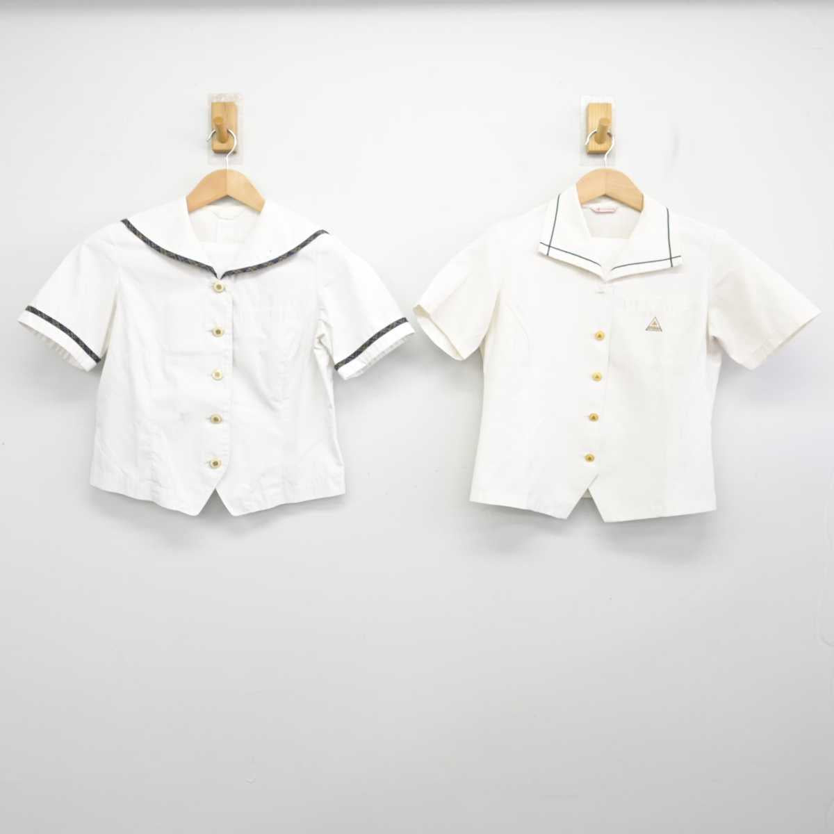 【中古】福岡県 八女学院高等学校 女子制服 2点 ブラウス・ブラウス Sf085439 中古制服通販パレイド