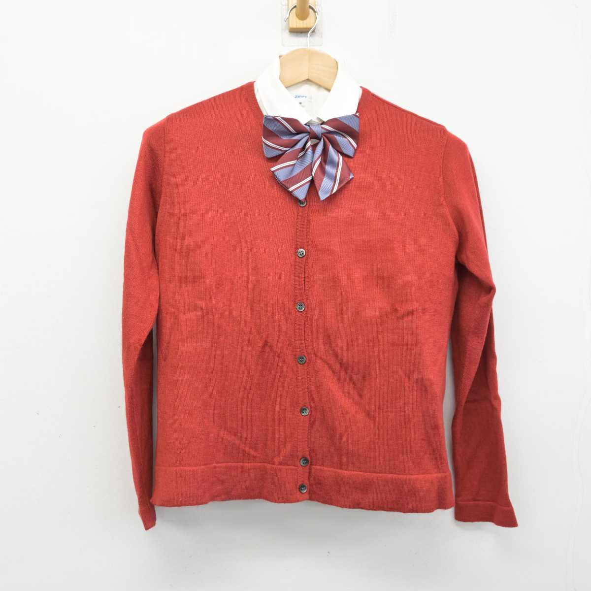 【中古】兵庫県 姫路女学院高等学校 女子制服 3点 ニット・シャツ Sf085462 中古制服通販パレイド