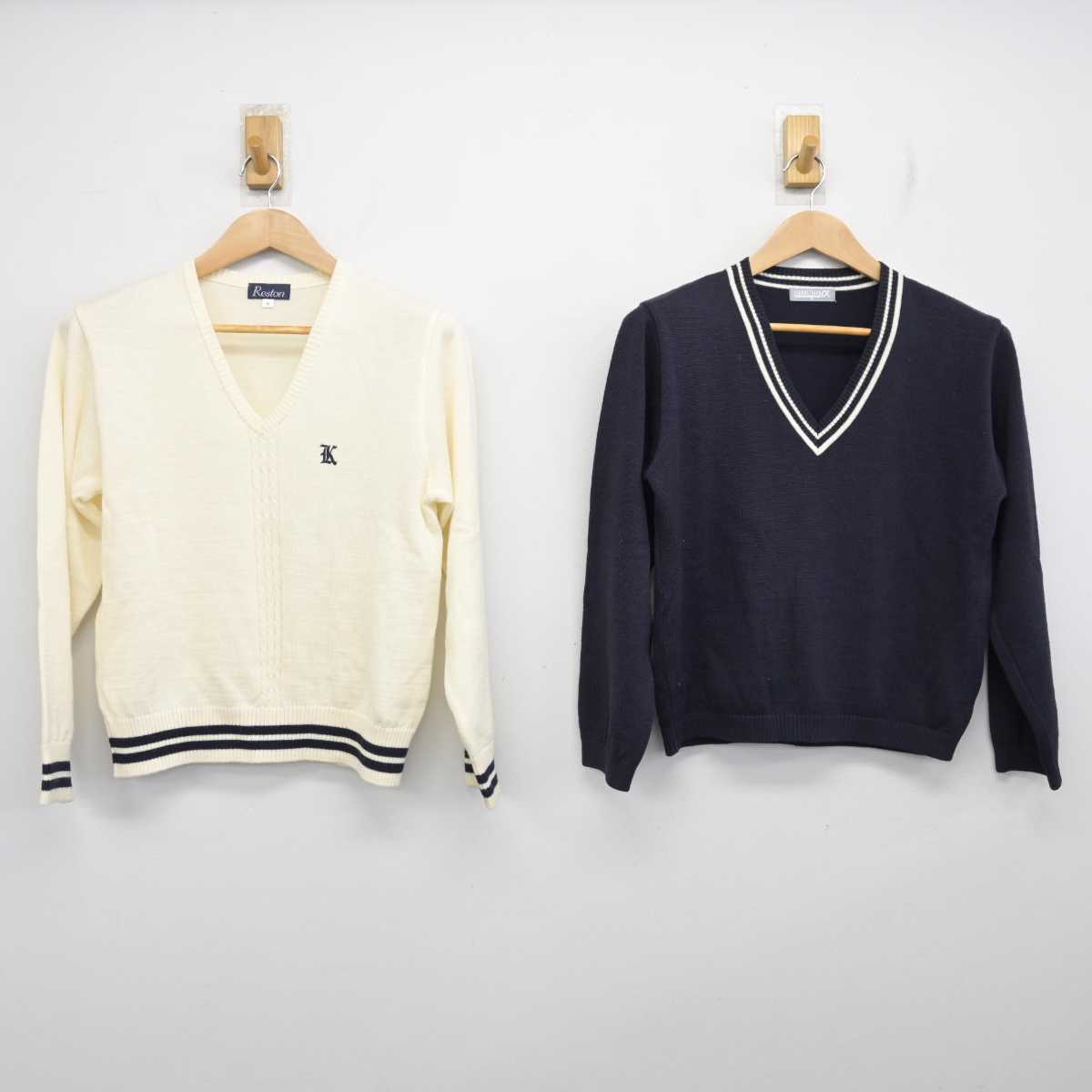 【中古】大阪府 大阪薫英女学院高等学校 女子制服 2点 ニット・ニット Sf085564 中古制服通販パレイド