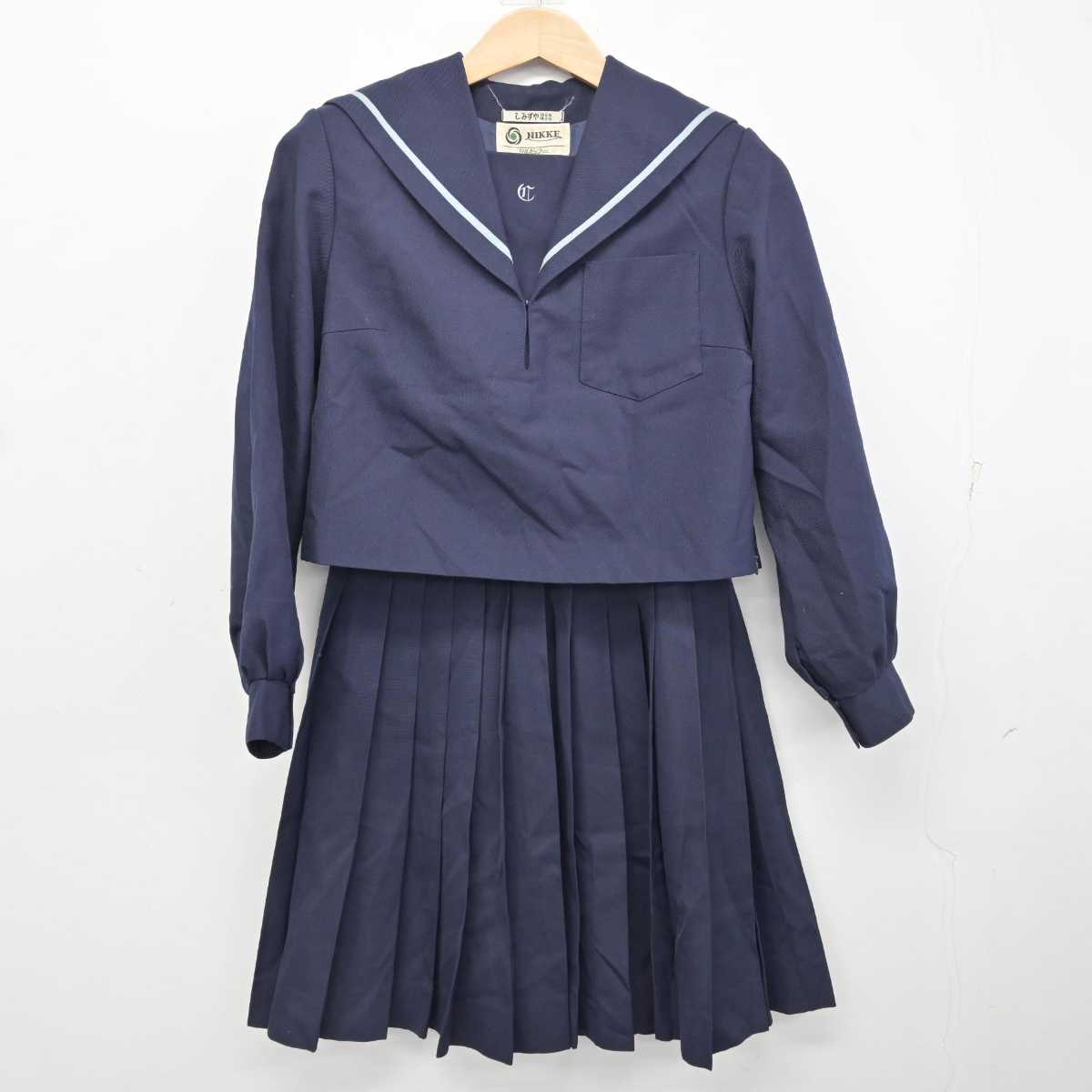 【中古】愛知県 知立高等学校 女子制服 2点 セーラー服・スカート Sf085571 中古制服通販パレイド