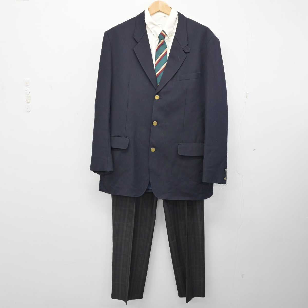 【中古】長野県 松商学園高等学校 男子制服 4点 ブレザー・シャツ・ズボン Sf085611 中古制服通販パレイド