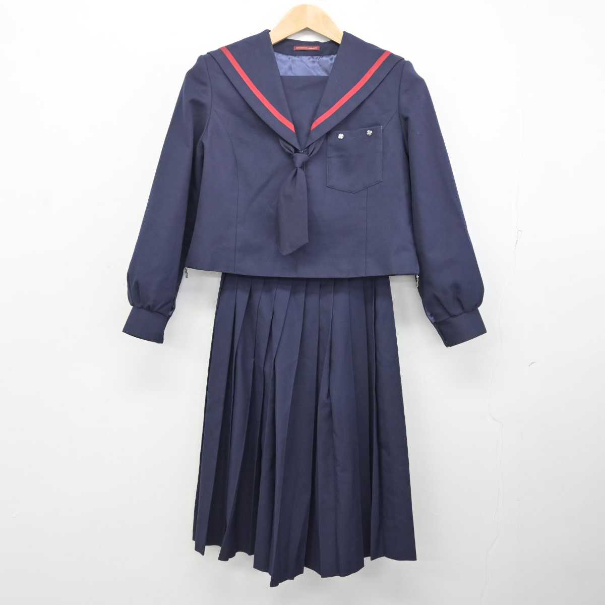 【中古】愛知県 豊橋市立南陽中学校 女子制服 3点 セーラー服・スカート Sf086049 中古制服通販パレイド