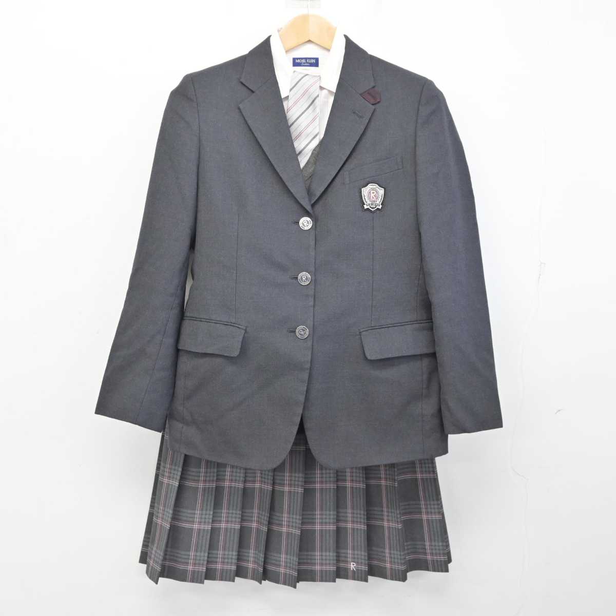 【中古】北海道 立命館慶祥中学校・高等学校 女子制服 5点 ブレザー・ニット・シャツ・スカート Sf086252 中古制服通販パレイド