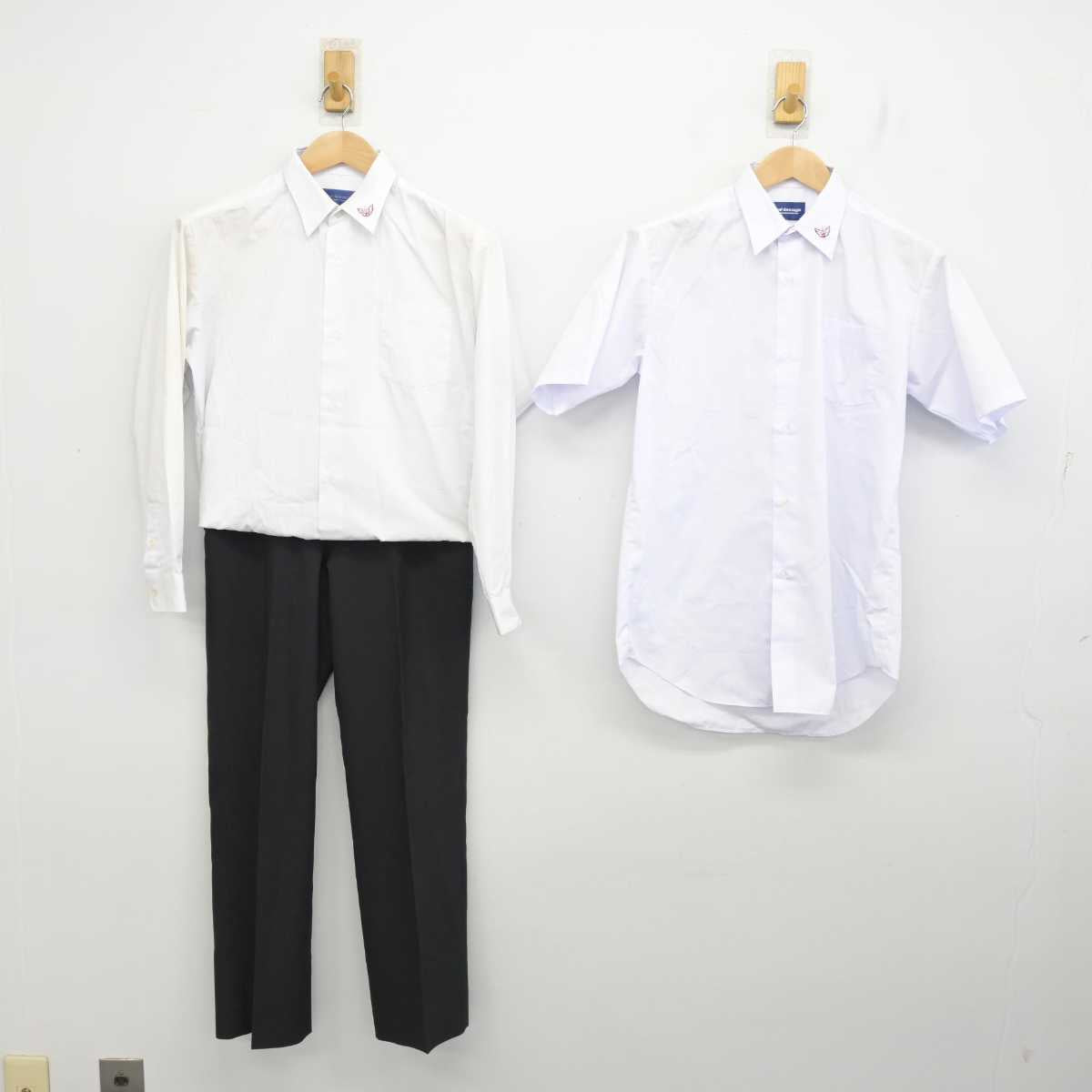 【中古】高知県 高知工業高等学校 男子制服 3点 シャツ・ズボン Sf086259 中古制服通販パレイド