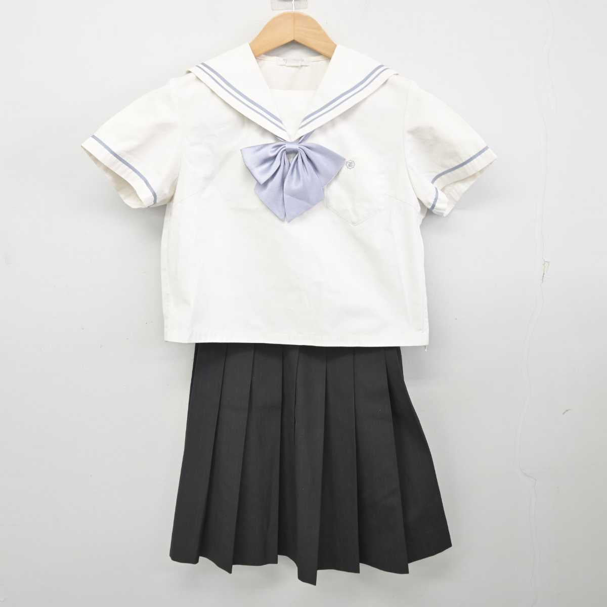 【中古】愛知県 名古屋女子大学中学校・高等学校 女子制服 3点 セーラー服・スカート Sf086389 中古制服通販パレイド