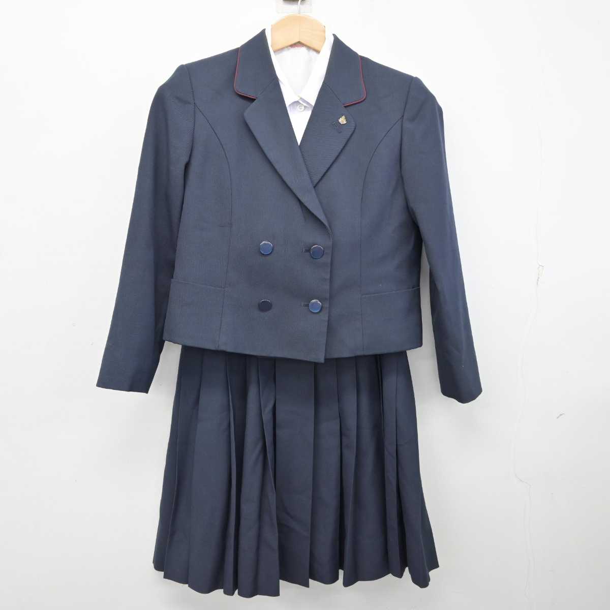 【中古】熊本県 熊本商業高等学校 女子制服 4点 ブレザー・シャツ・スカート Sf086429 中古制服通販パレイド