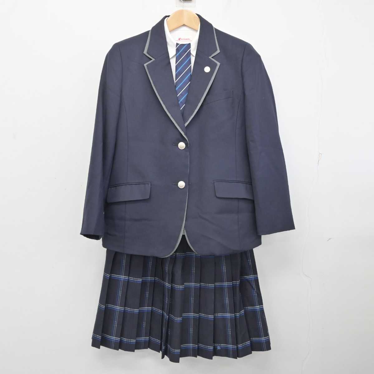 【中古】東京都 文化学園大学杉並中学校・高等学校 女子制服 5点 ブレザー・シャツ・スカート Sf086614 中古制服通販パレイド