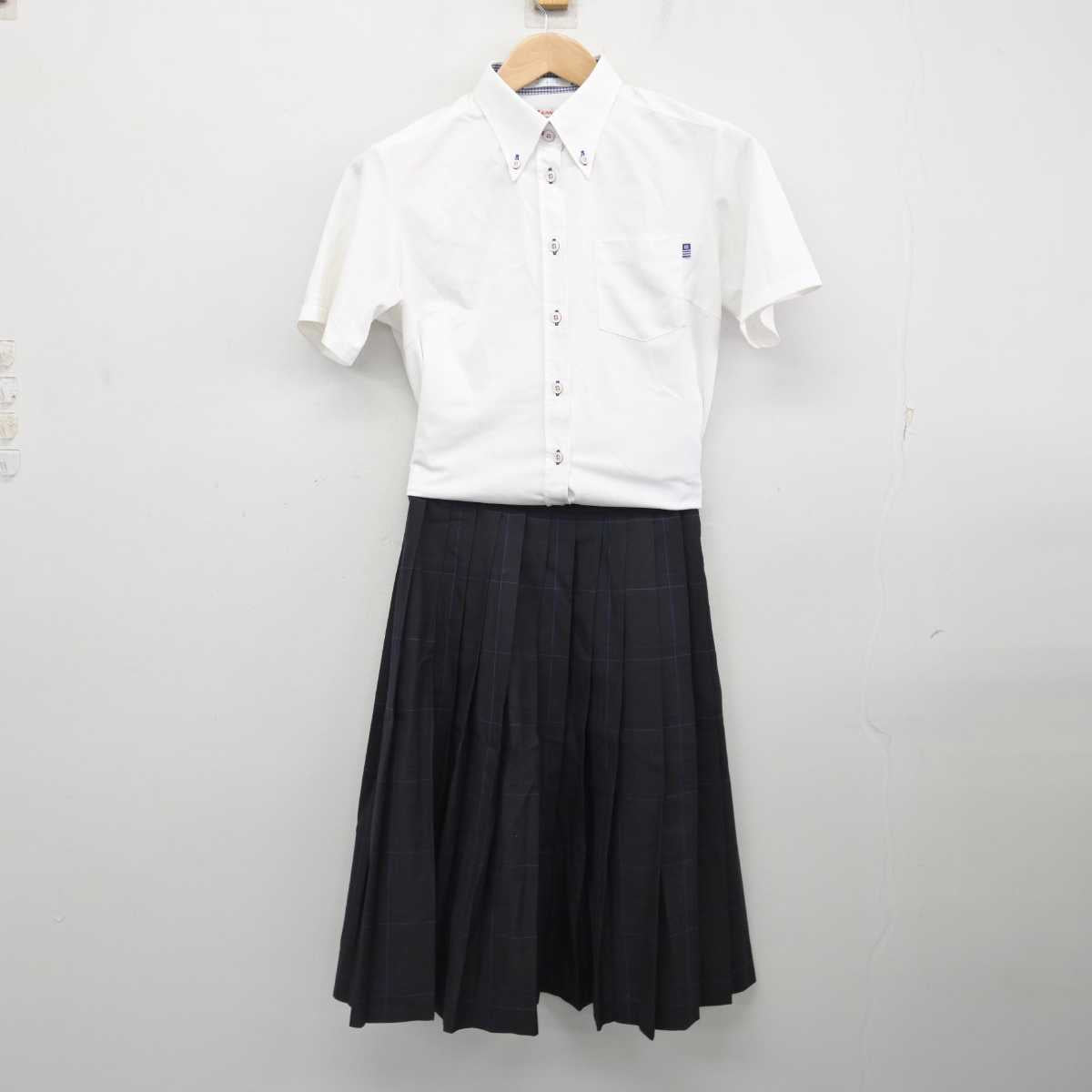 【中古】岐阜県 美濃加茂中学高等学校 女子制服 3点 シャツ・スカート Sf086991 中古制服通販パレイド