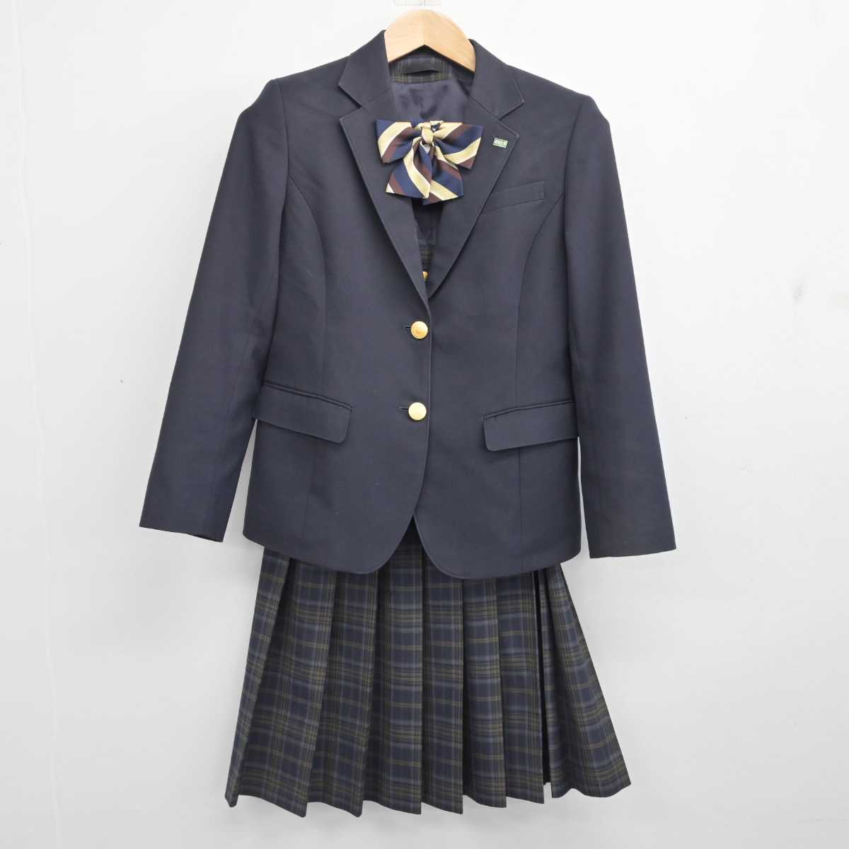 【中古】北海道 札幌琴似工業高等学校 女子制服 4点 ブレザー・ベスト・スカート Sf087361 中古制服通販パレイド