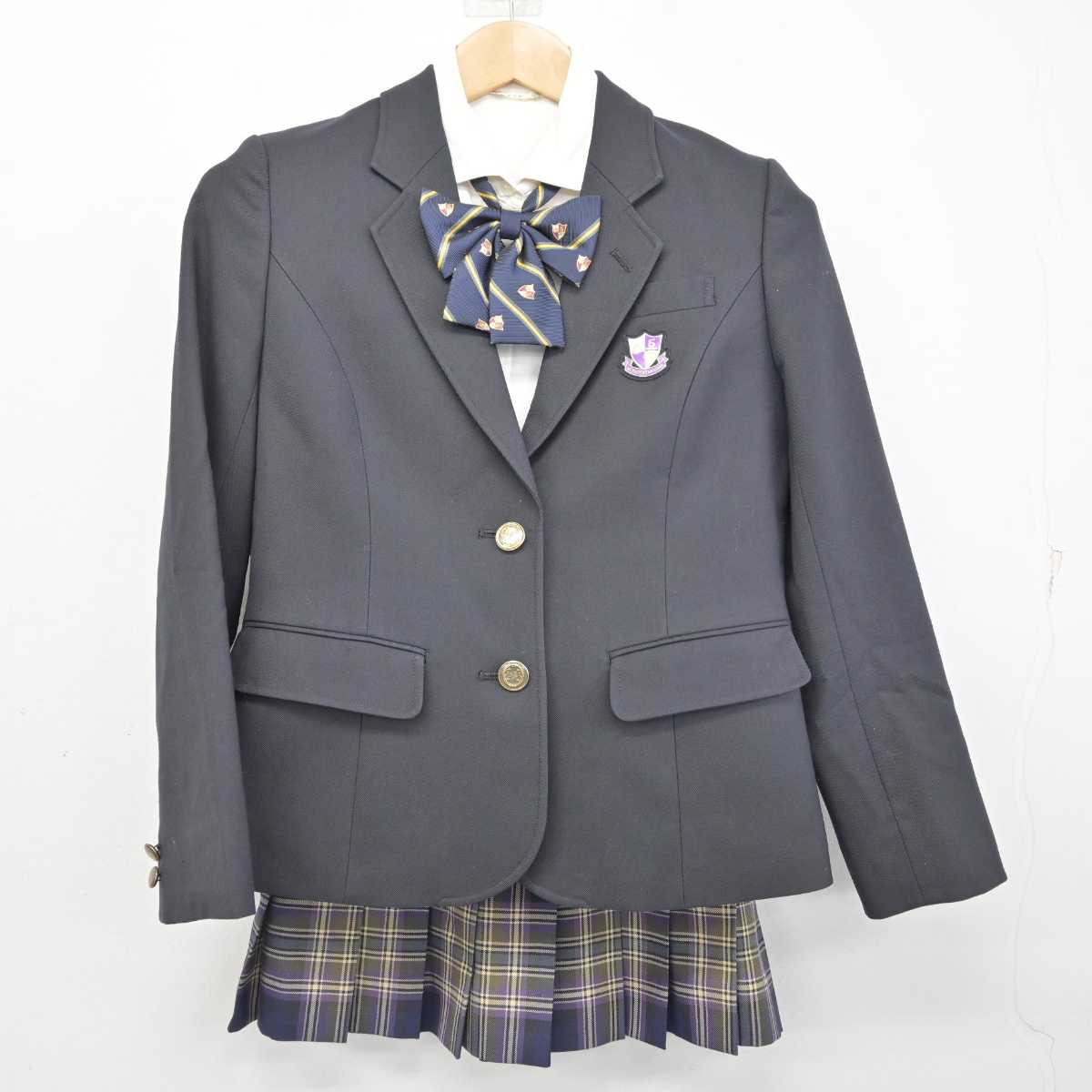 【中古】愛知県 愛知工業大学名電高等学校 女子制服 4点 ブレザー・シャツ・スカート Sf087718 中古制服通販パレイド