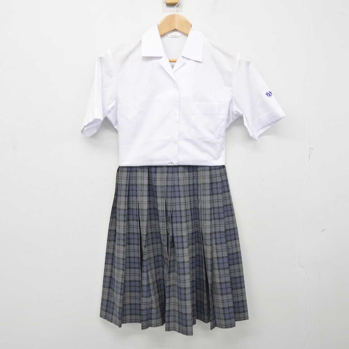 【中古】岩手県 花巻南高等学校 女子制服 4点 シャツ・スカート Sf087948 中古制服通販パレイド