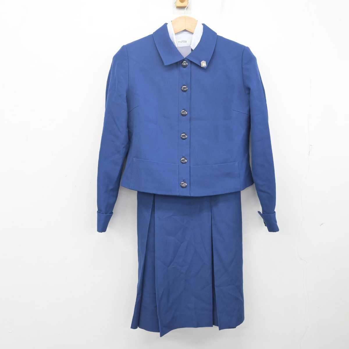 【中古】茨城県 茨城キリスト教学園高等学校 女子制服 5点 ブレザー・シャツ・ジャンパースカート Sf088469 中古制服通販パレイド