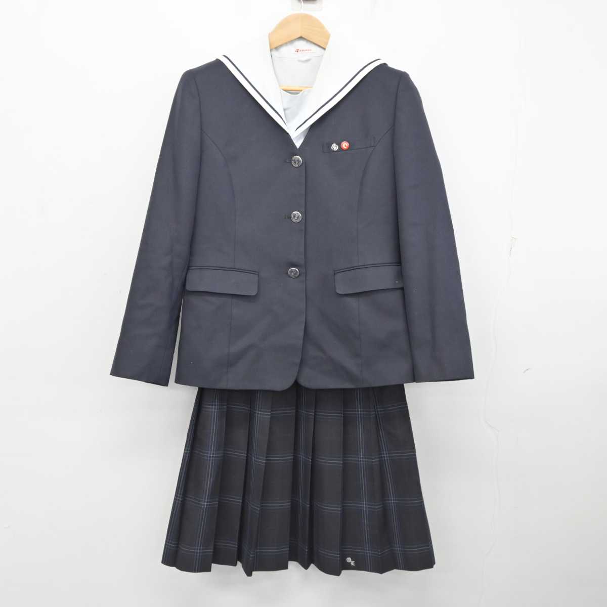 【中古】岩手県 大船渡東高等学校 女子制服 4点 ブレザー・セーラー服・スカート Sf089395 中古制服通販パレイド