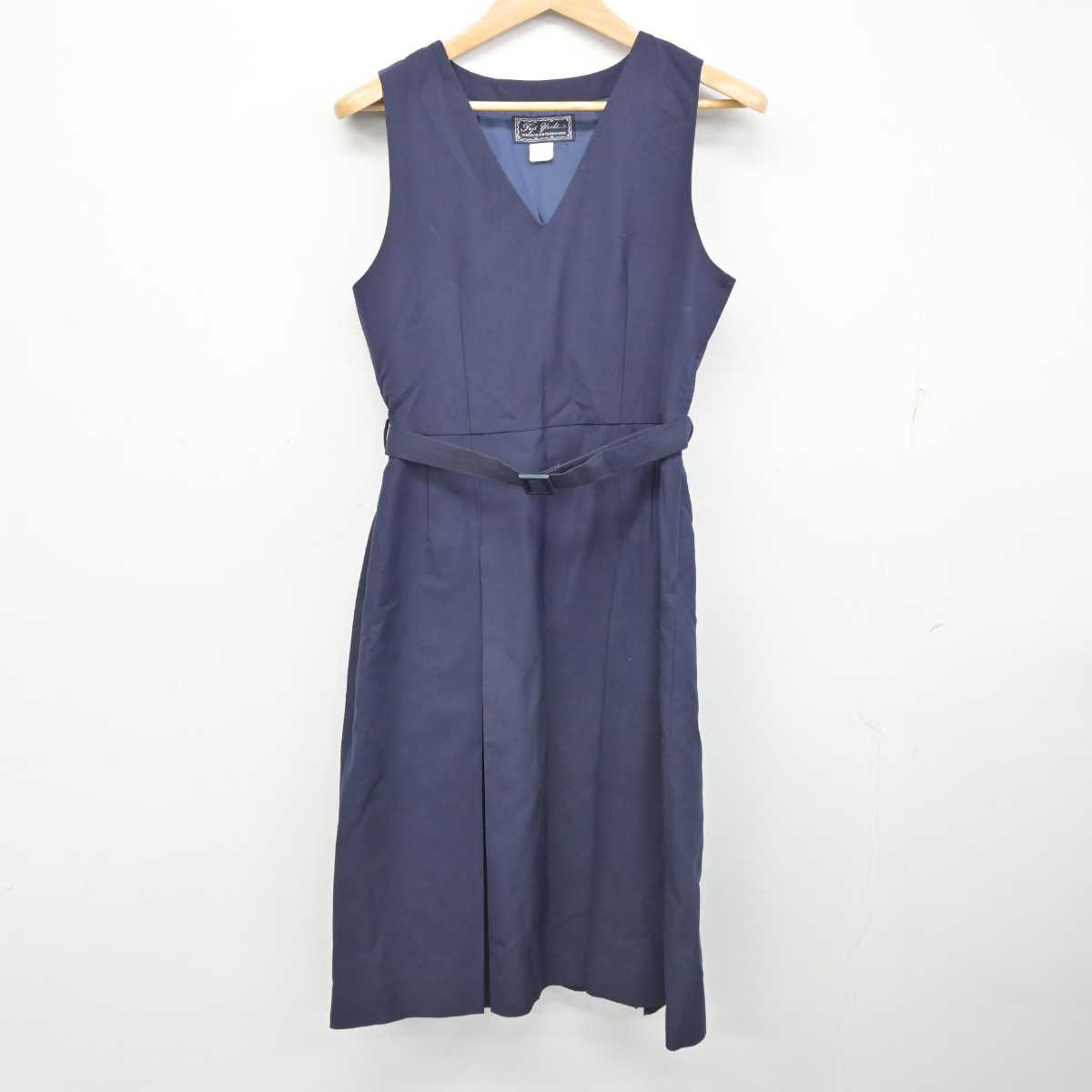 【中古】岩手県 盛岡中央高等学校 女子制服 1点 ジャンパースカート Sf089401 中古制服通販パレイド