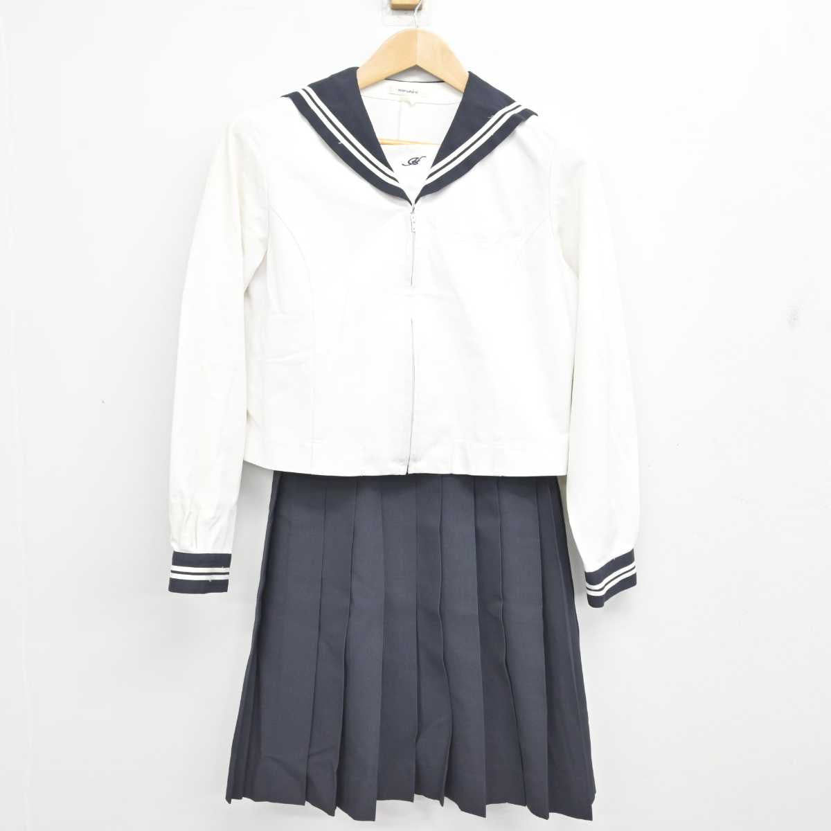 【中古】埼玉県 星野学園中学校 女子制服 4点 セーラー服・セーラー服・スカート Sf089539 中古制服通販パレイド