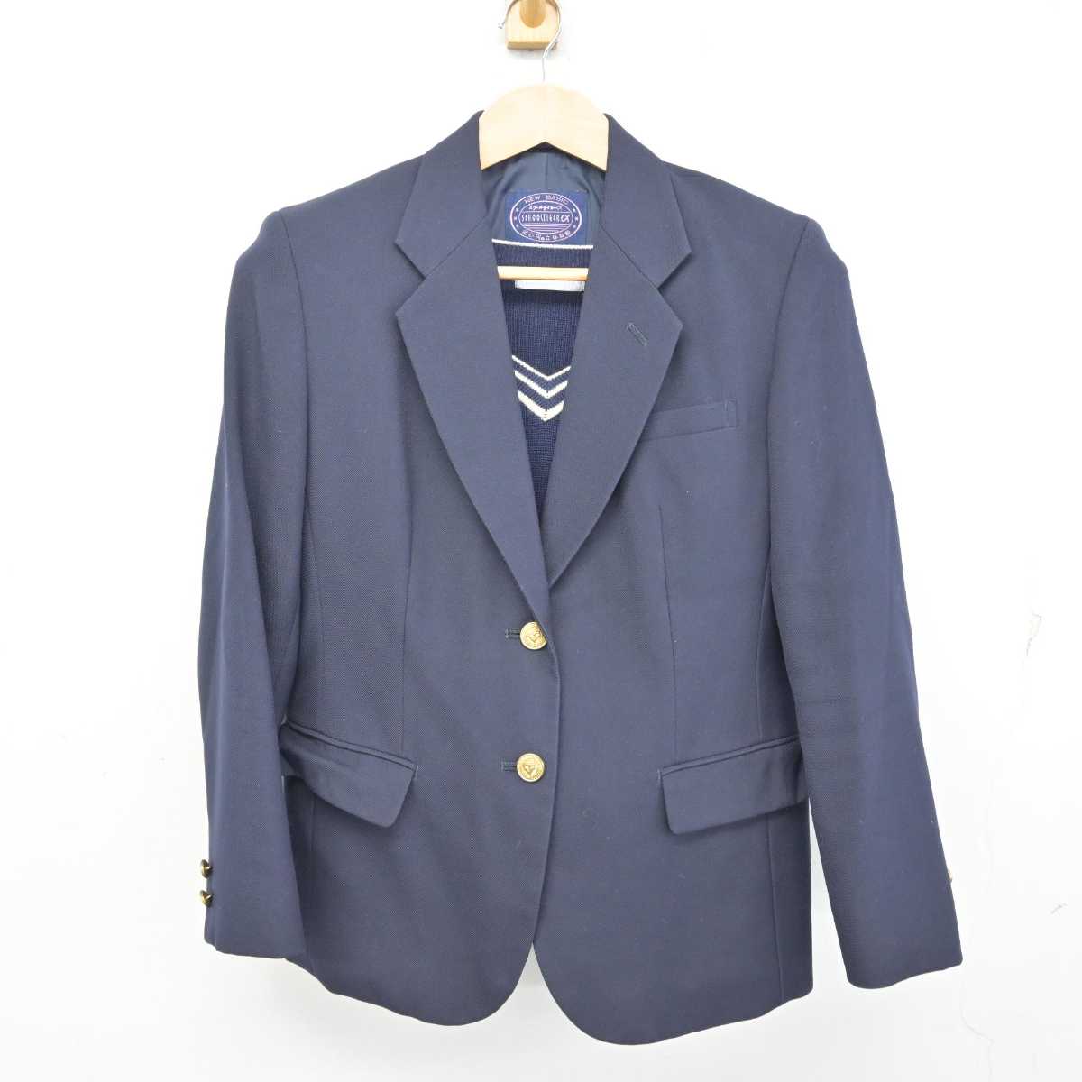 【中古】埼玉県 本庄第一高等学校 女子制服 2点 ブレザー・ニット Sf089567 中古制服通販パレイド