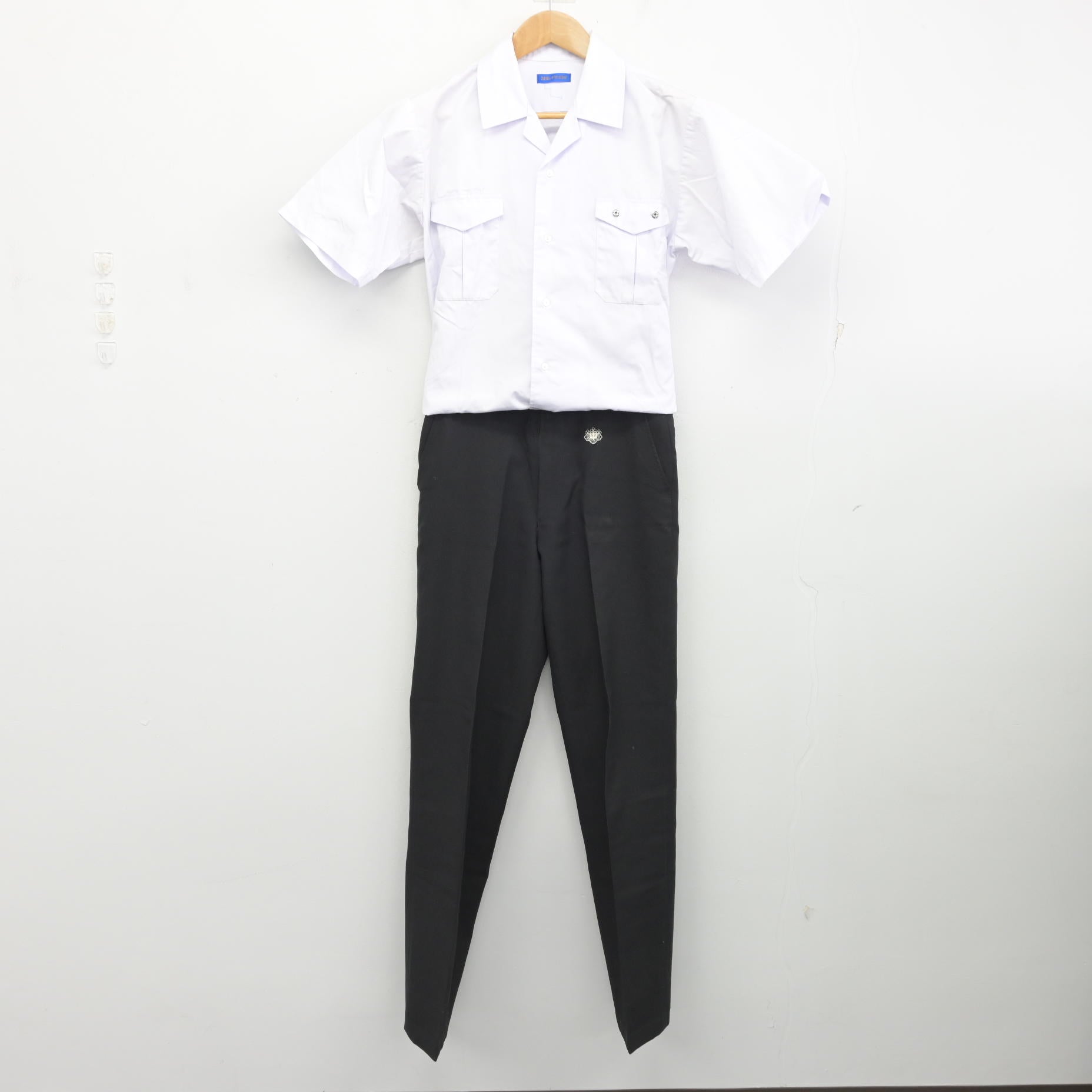 【中古】山梨県 山梨大学教育学部附属中学校 男子制服 2点 シャツ・ズボン Sf091705 中古制服通販パレイド