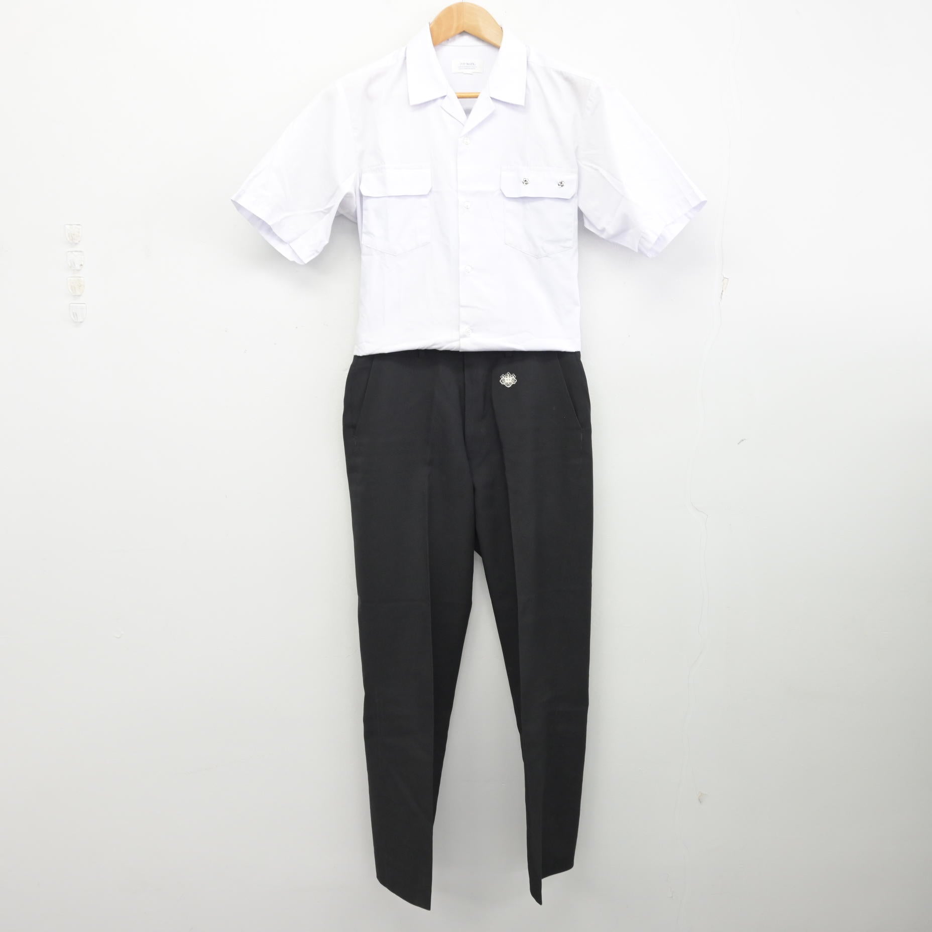 【中古】山梨県 山梨大学教育学部附属中学校 男子制服 2点 シャツ・ズボン Sf091706 中古制服通販パレイド