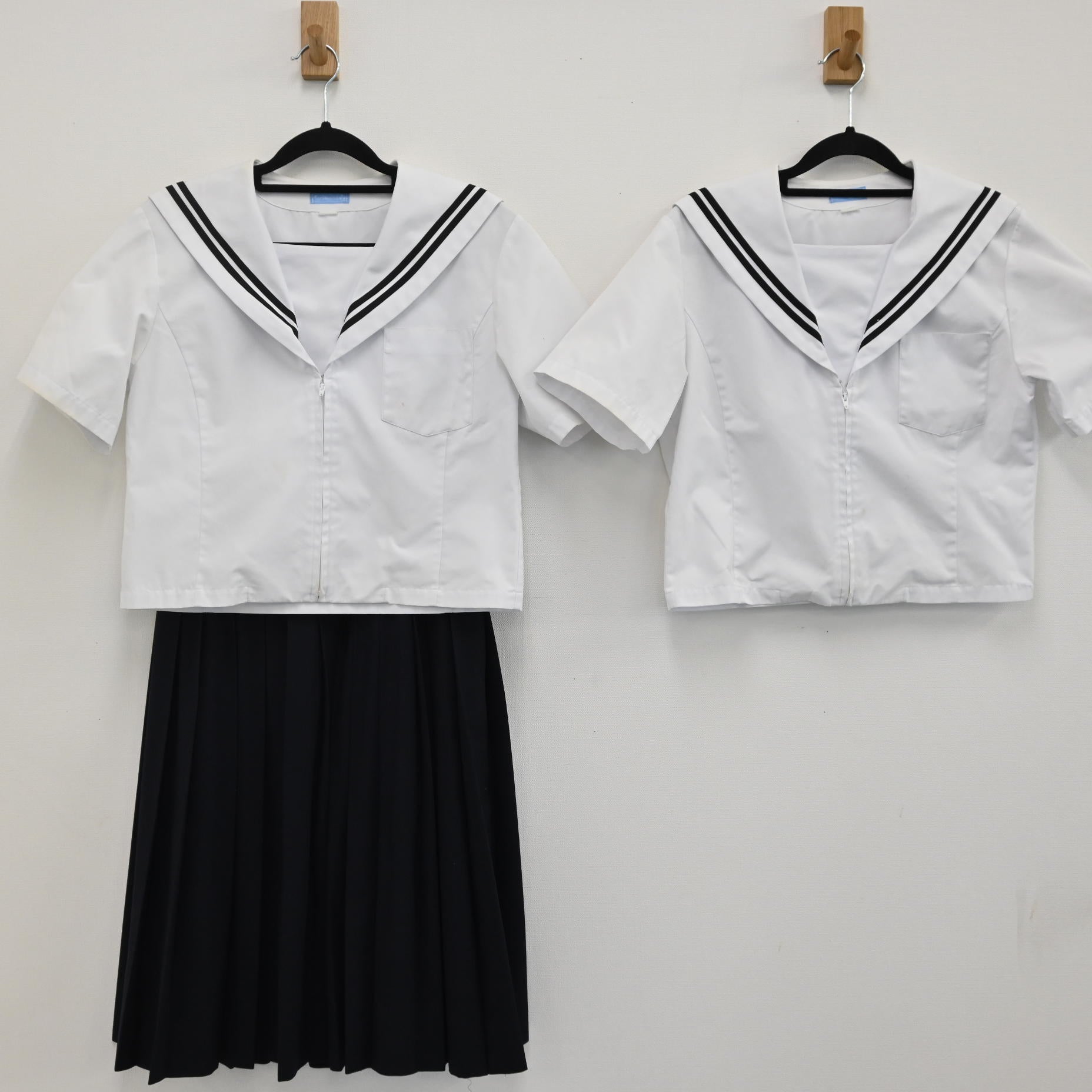 【中古制服】大阪府 大府中学校 女子制服 3点(セーラー服 夏・スカート) Sf000341【リサイクル学生服】 中古制服通販パレイド