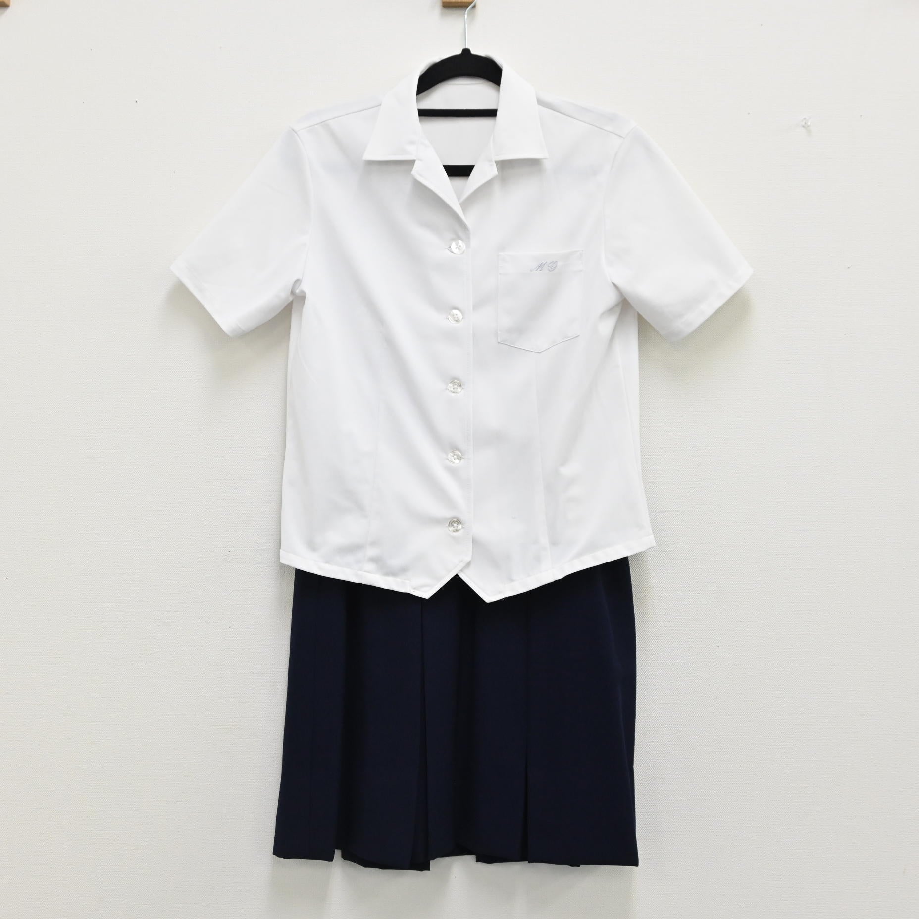 【中古制服】宮城県 宮城学院高等学校 女子制服 2点(シャツ・スカート)sf001205【リサイクル学生服】 中古制服通販パレイド