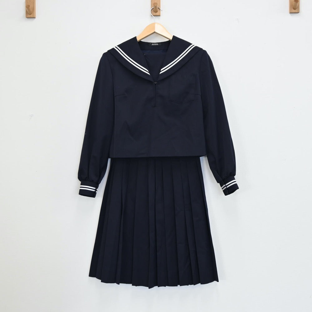 【中古制服】静岡県 沼津市立金岡中学校 女子制服 2点(セーラー服・スカート)sf001913【リサイクル学生服】 中古制服通販パレイド