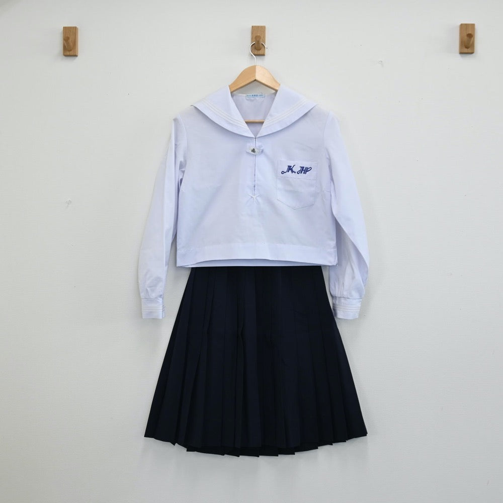 【中古制服】兵庫県 加古川東高校 女子制服 3点（セーラー服・セーラー服・スカート）sf001942【リサイクル学生服】 中古制服通販パレイド