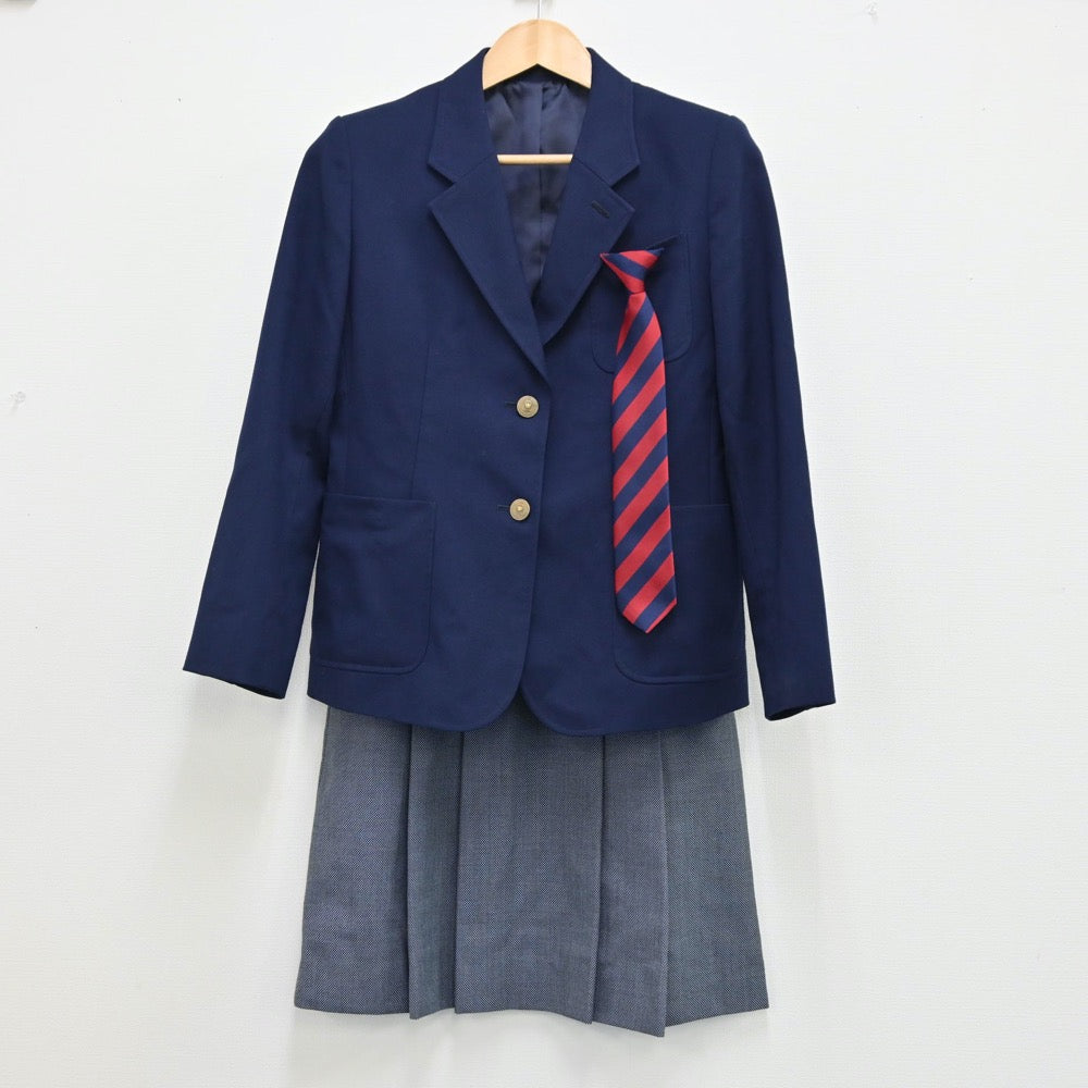 【中古制服】北海道 網走第二中学校 女子制服 4点（ブレザー・ベスト・スカート）sf002030【リサイクル学生服】 中古制服通販パレイド