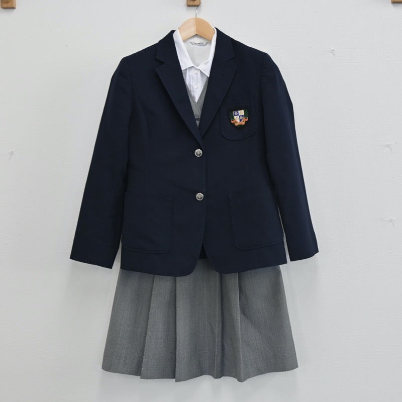 【中古制服】福岡県 玄界高等学校 女子制服 4点（ブレザー・シャツ・ベスト・スカート）sf002743【リサイクル学生服】 中古制服通販パレイド