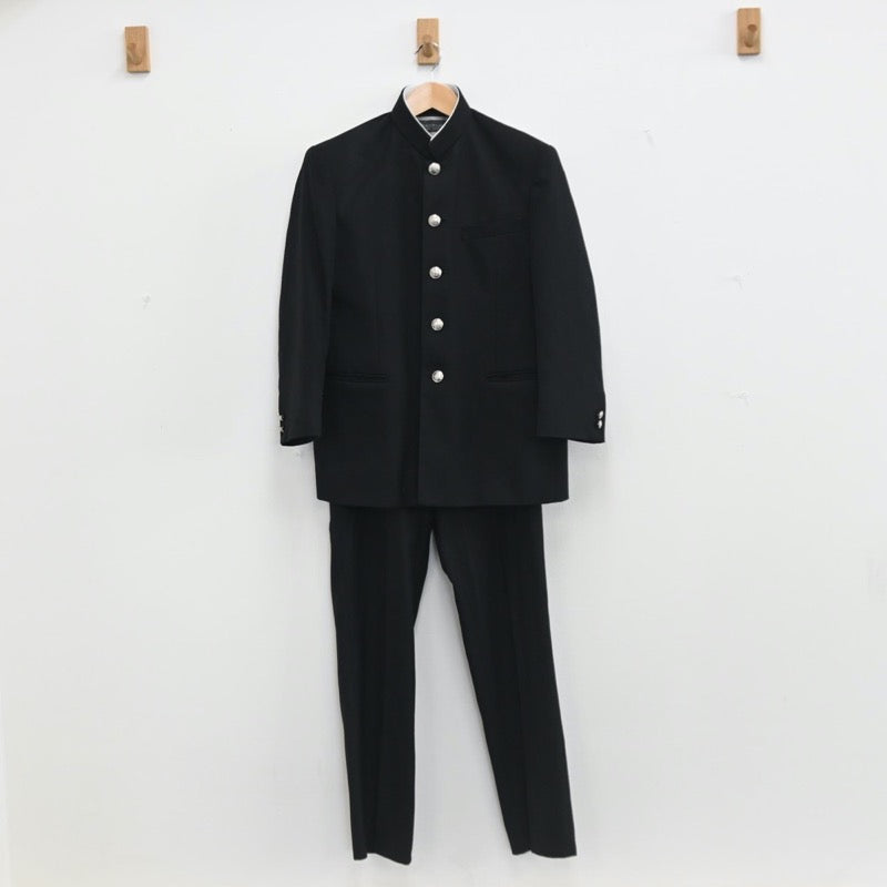 【中古制服】兵庫県 湊川中学校 男子制服 3点（学ラン・ニット・ズボン）sf002779【リサイクル学生服】 中古制服通販パレイド