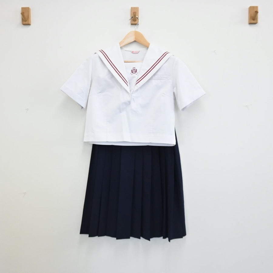 【中古制服】千葉県 松戸市立常盤平中学校 女子制服 3点（セーラー服・スカート）sf003065【リサイクル学生服】 中古制服通販パレイド
