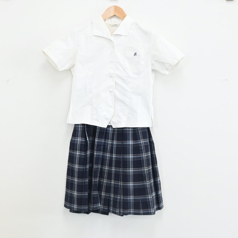 【中古制服】宮城県 聖ドミニコ学院高等学校 女子制服 3点（シャツ・スカート）sf003395【リサイクル学生服】 中古制服通販パレイド