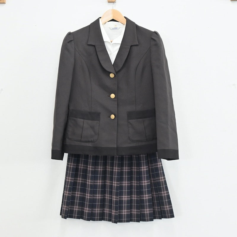 【中古制服】宮城県 聖ドミニコ学院高等学校 女子制服 4点（ブレザー・シャツ・ニット・スカート）sf003449【リサイクル学生服】 中古