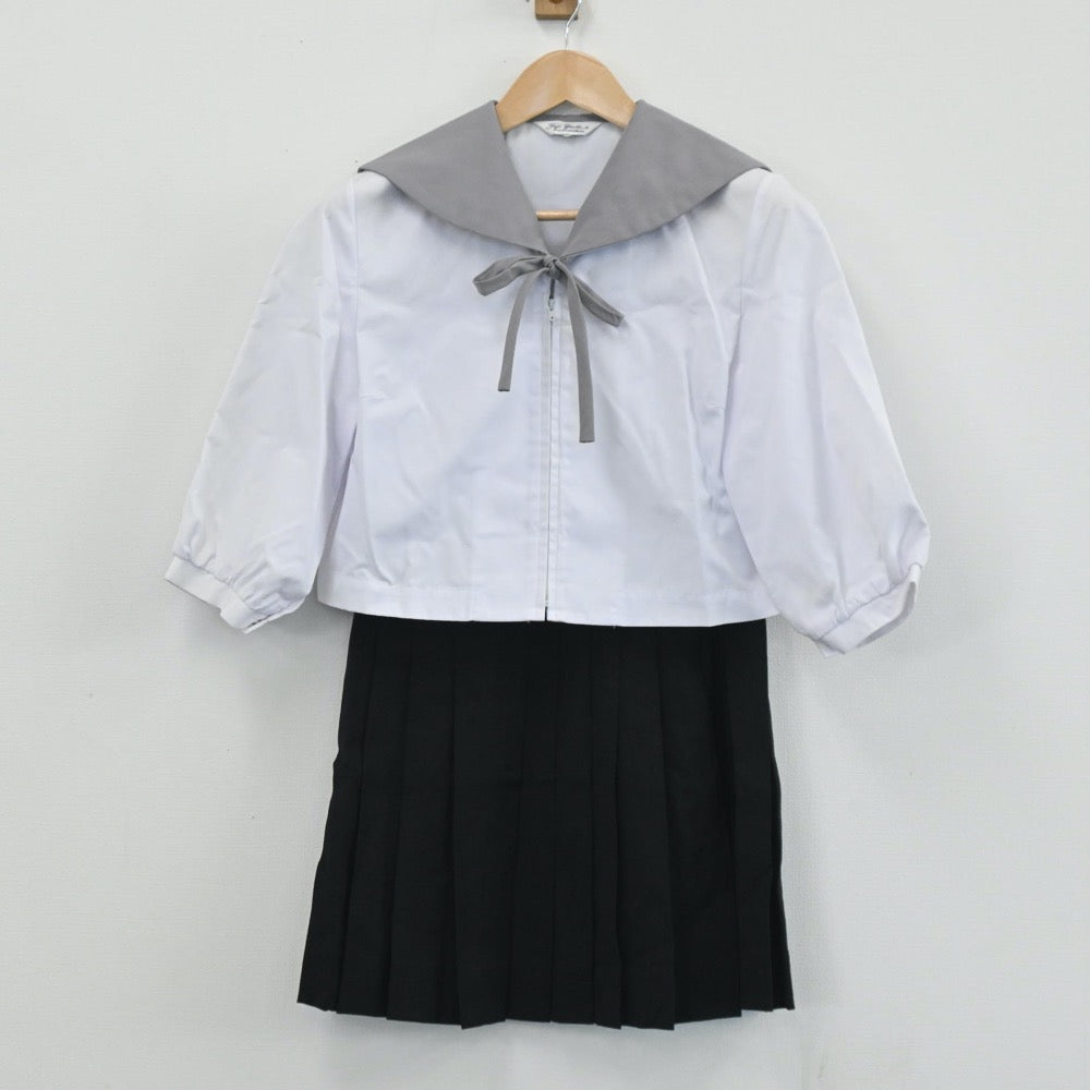 【中古制服】滋賀県 八日市高校 女子制服 3点（セーラー服・セーラー服・スカート）sf003934【リサイクル学生服】 中古制服通販パレイド