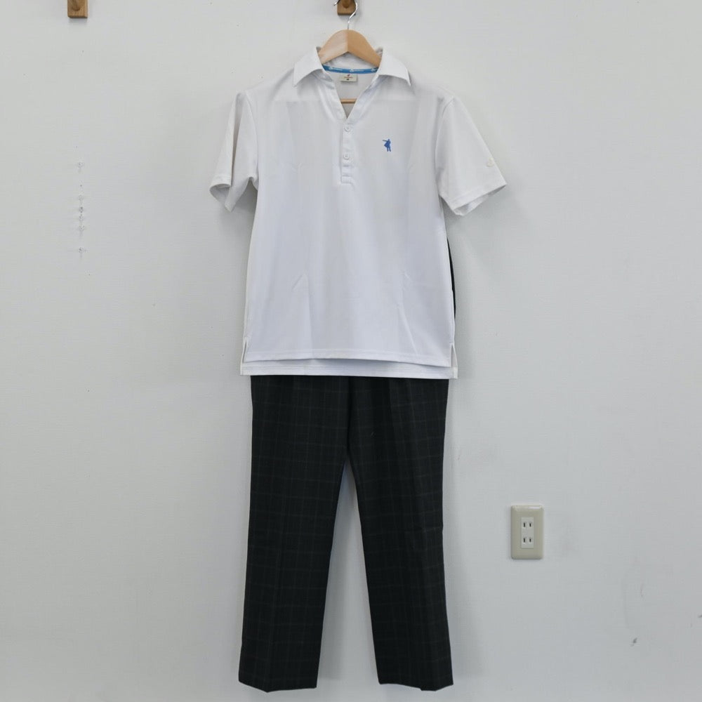 【中古制服】神奈川県 クラーク記念国際高等学校 横浜キャンパス 男子制服 4点(シャツ・ズボン・ズボン)sf004191【リサイクル学生服
