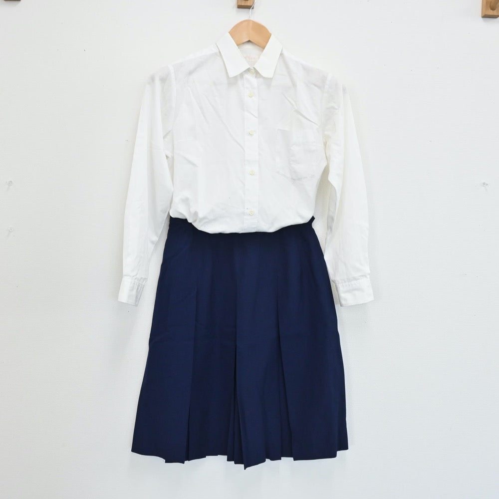 【中古制服】広島県 広島市立美鈴が丘高等学校 女子制服 3点（シャツ・スカート）sf004318【リサイクル学生服】 中古制服通販パレイド