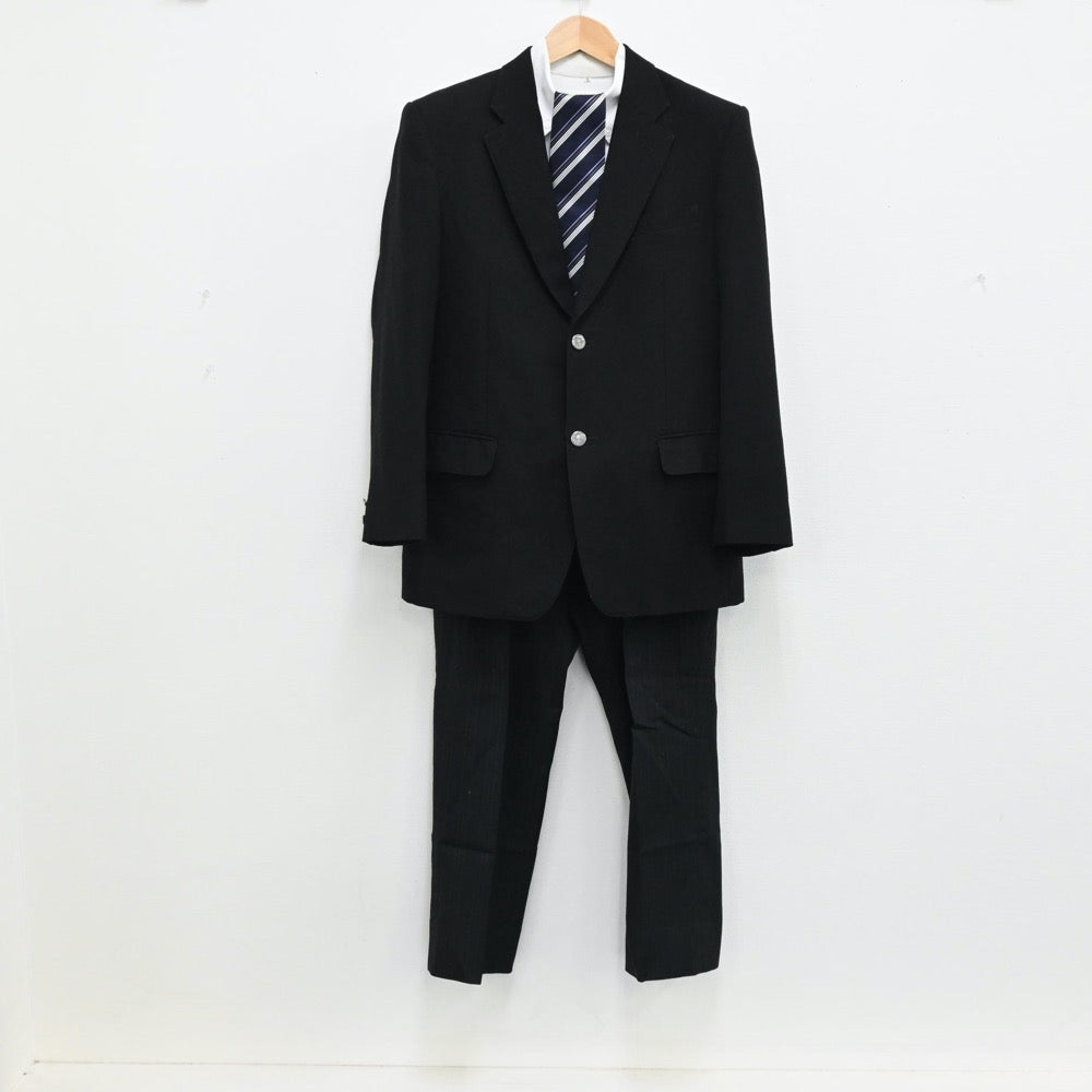 【中古制服】京都府 東宇治高等学校 男子制服 5点（ブレザー・シャツ・ニット・ズボン）sf004439【リサイクル学生服】 中古制服通販パレイド