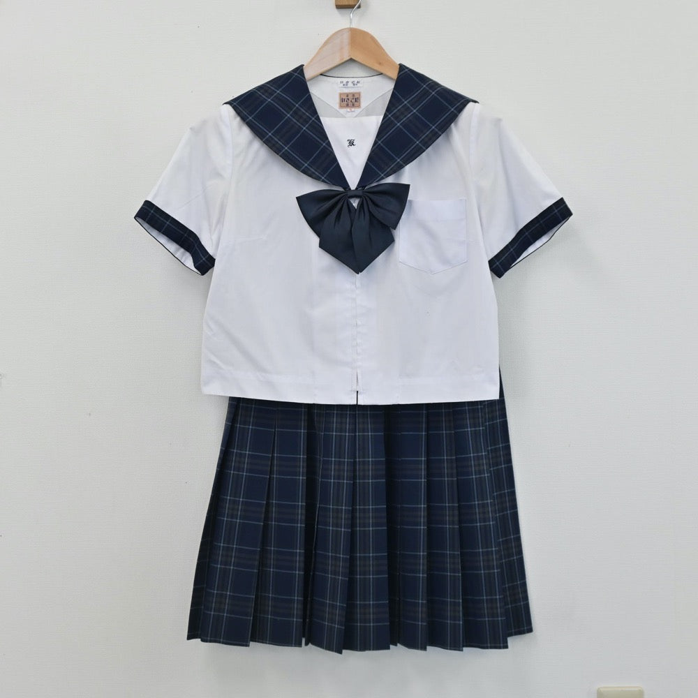 【中古制服】岩手県 江南義塾盛岡高等学校 女子制服 5点（セーラー服・スカート）sf005445【リサイクル学生服】 中古制服通販パレイド